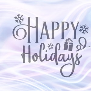 Happy Holidays SVG Files for Cricut Saying Merry Christmas New Year ...