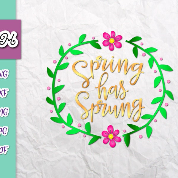 Spring Has Sprung Clipart - Etsy