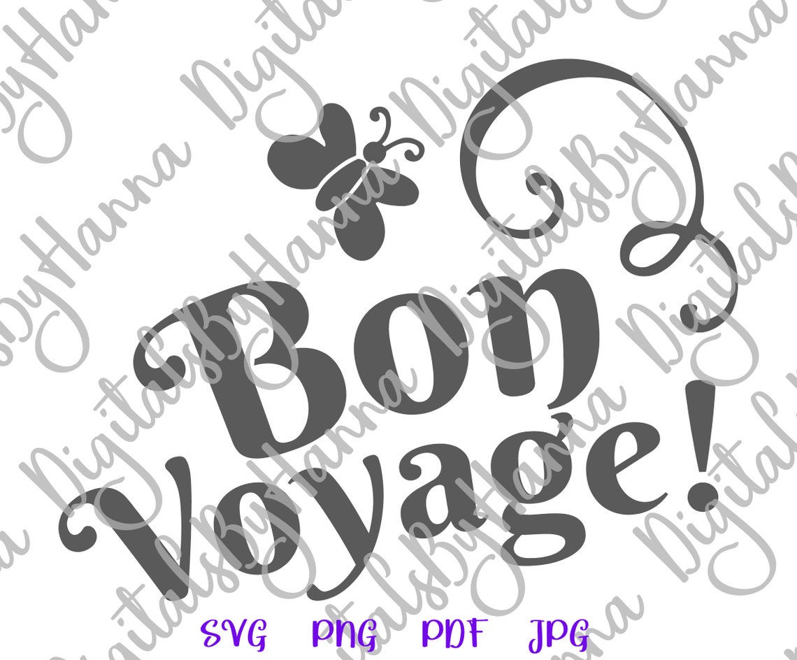 Travel SVG File for Cricut Sayings Bon Voyage SVG Safe Travel - Etsy