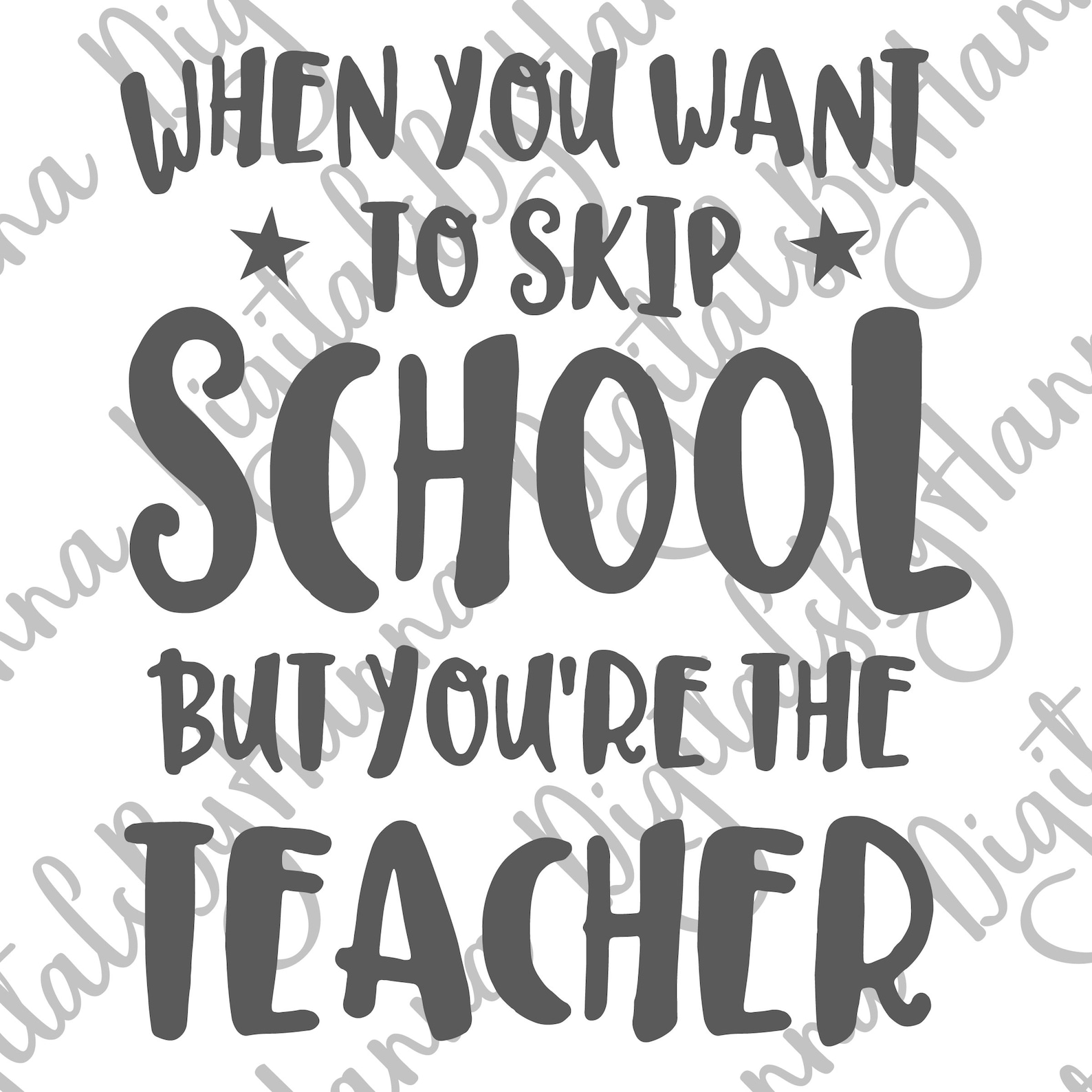 Teacher SVG Files for Cricut Sayings When You Want to Skip | Etsy