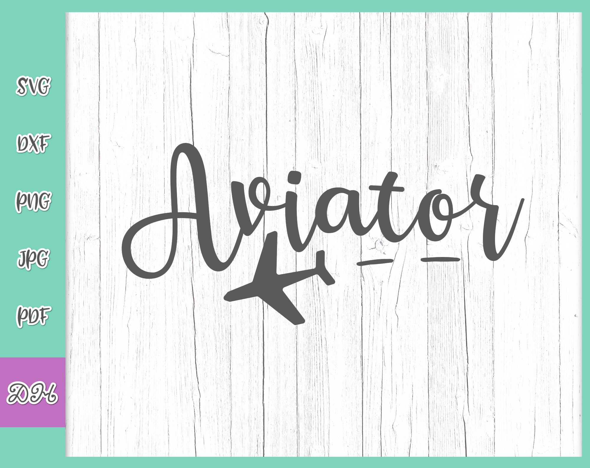 Pilot SVG File for Cricut Sayings Aviator SVG Airplane Captain | Etsy