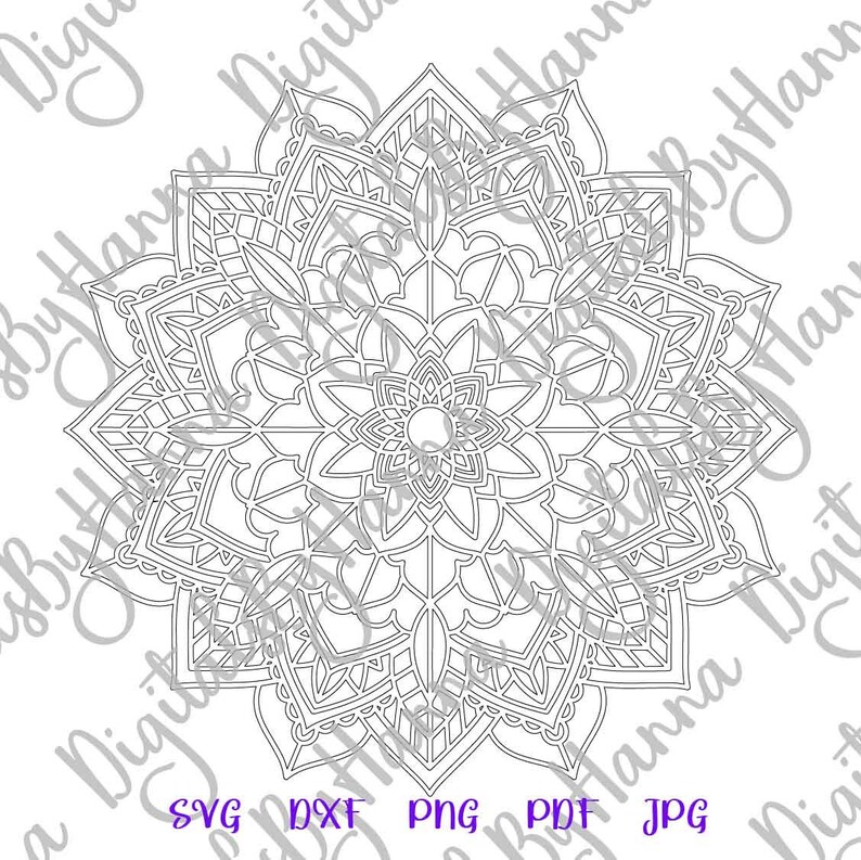 Zentangle SVG Files for Cricut Mandala SVG Pochoir Mandala - Etsy