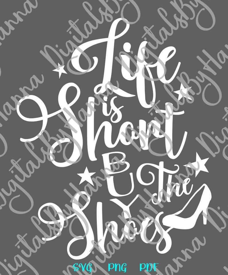 Inspirational SVG File for Cricut Sayings Life is Short Buy - Etsy