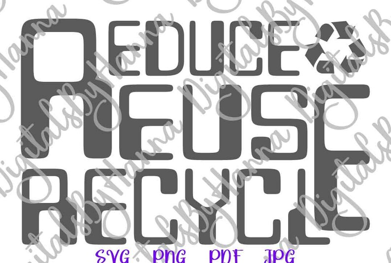 Earth Day SVG Files for Cricut Saying Reduce Reuse Recycle - Etsy