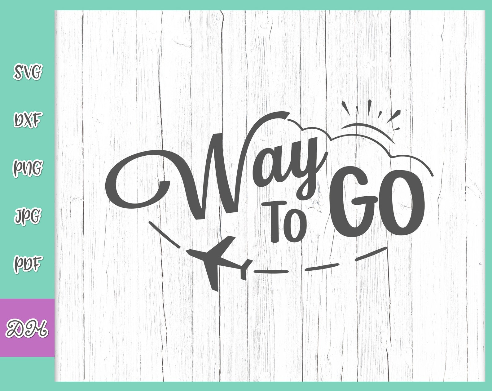 Trip SVG File for Cricut Saying Way to Go Bon Voyage Safe - Etsy