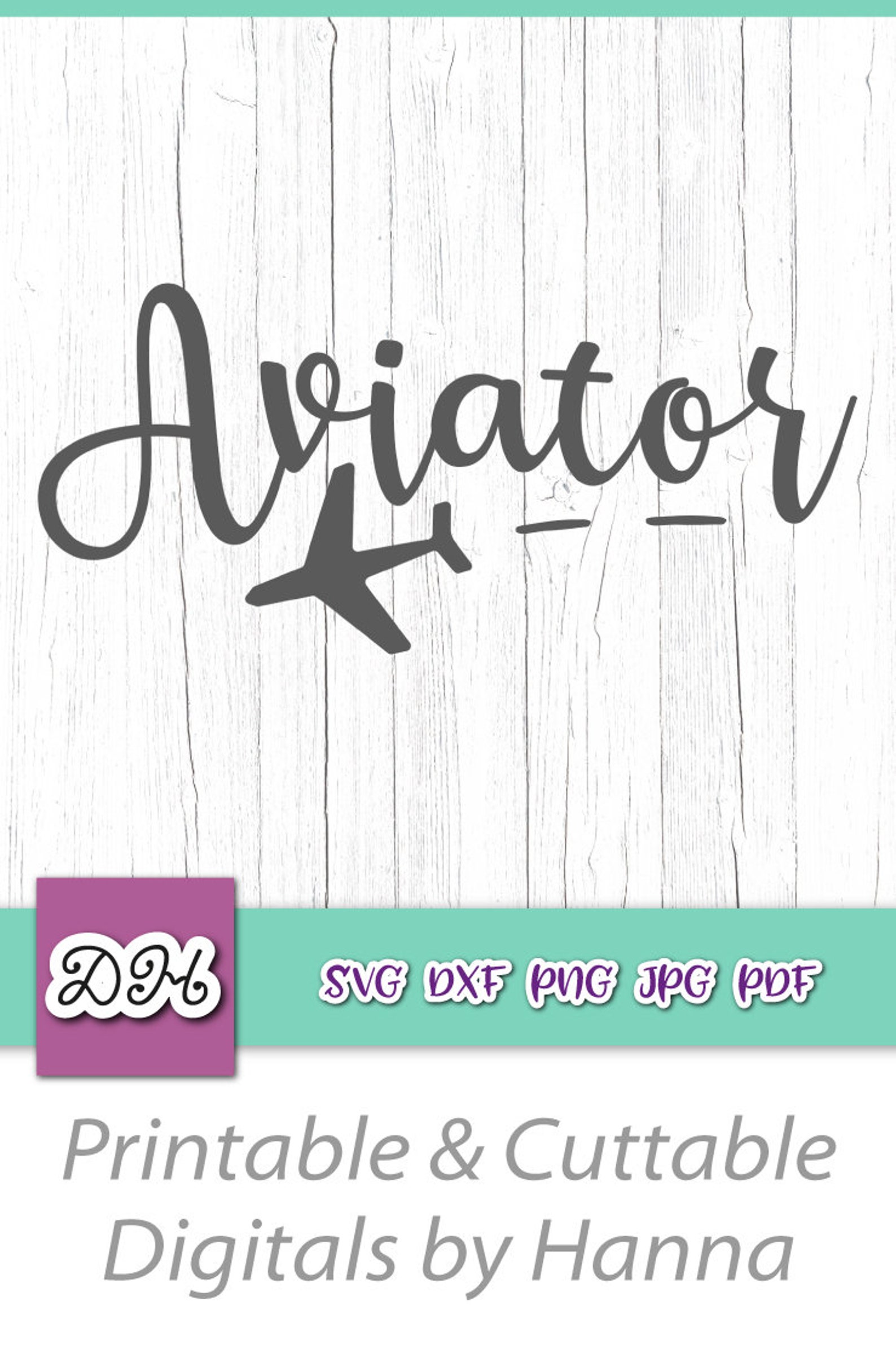 Pilot SVG File for Cricut Sayings Aviator SVG Airplane Captain | Etsy