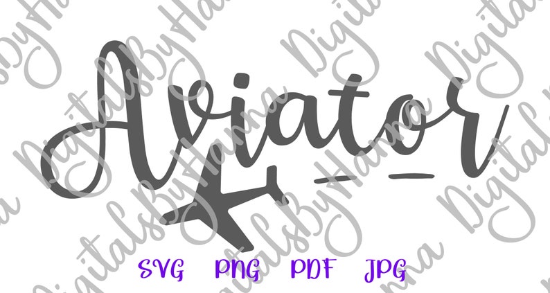 Pilot SVG File for Cricut Sayings Aviator SVG Airplane Captain | Etsy