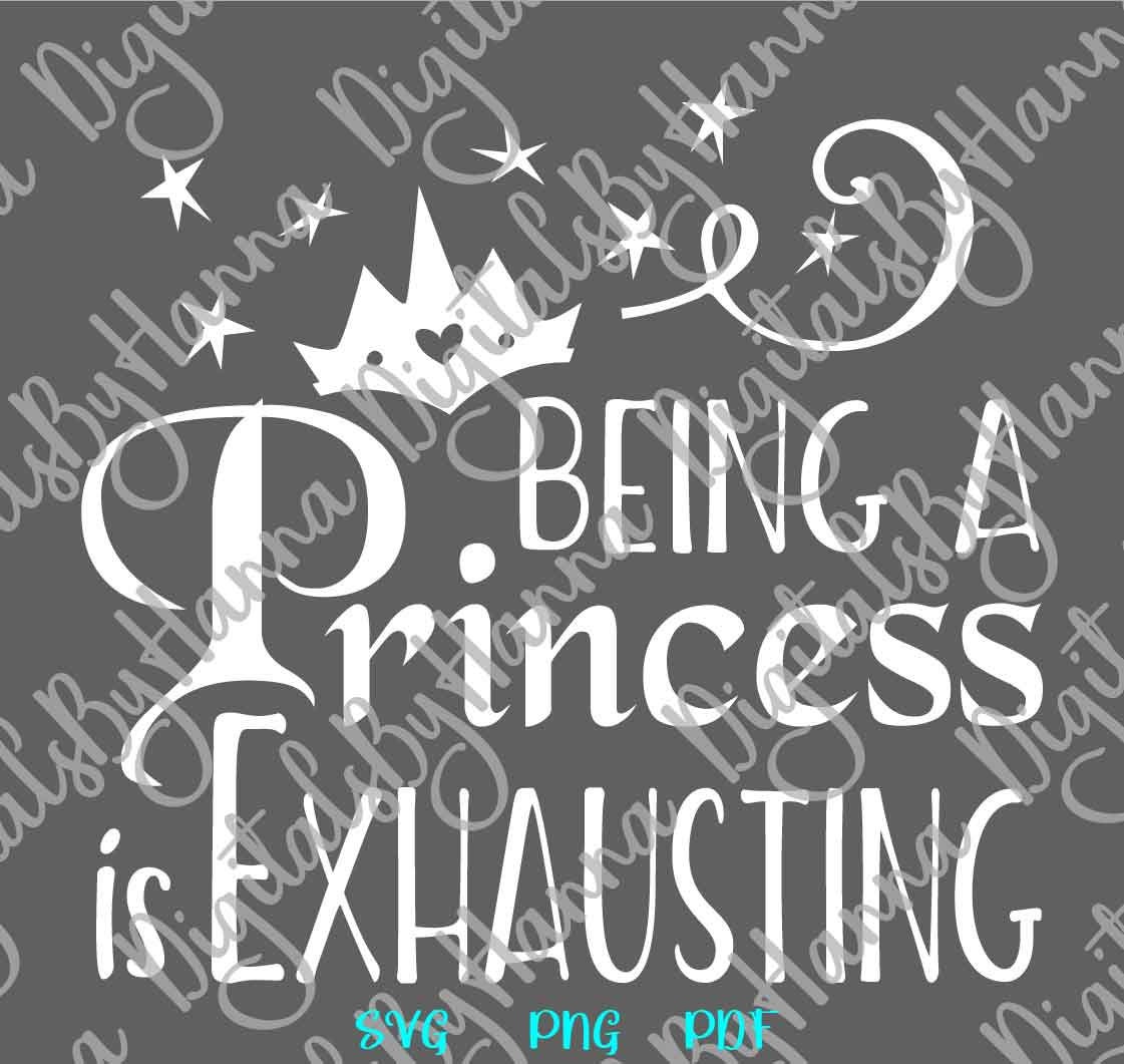 Girl Quotes SVG Files for Cricut Sayings Being a Princess is | Etsy