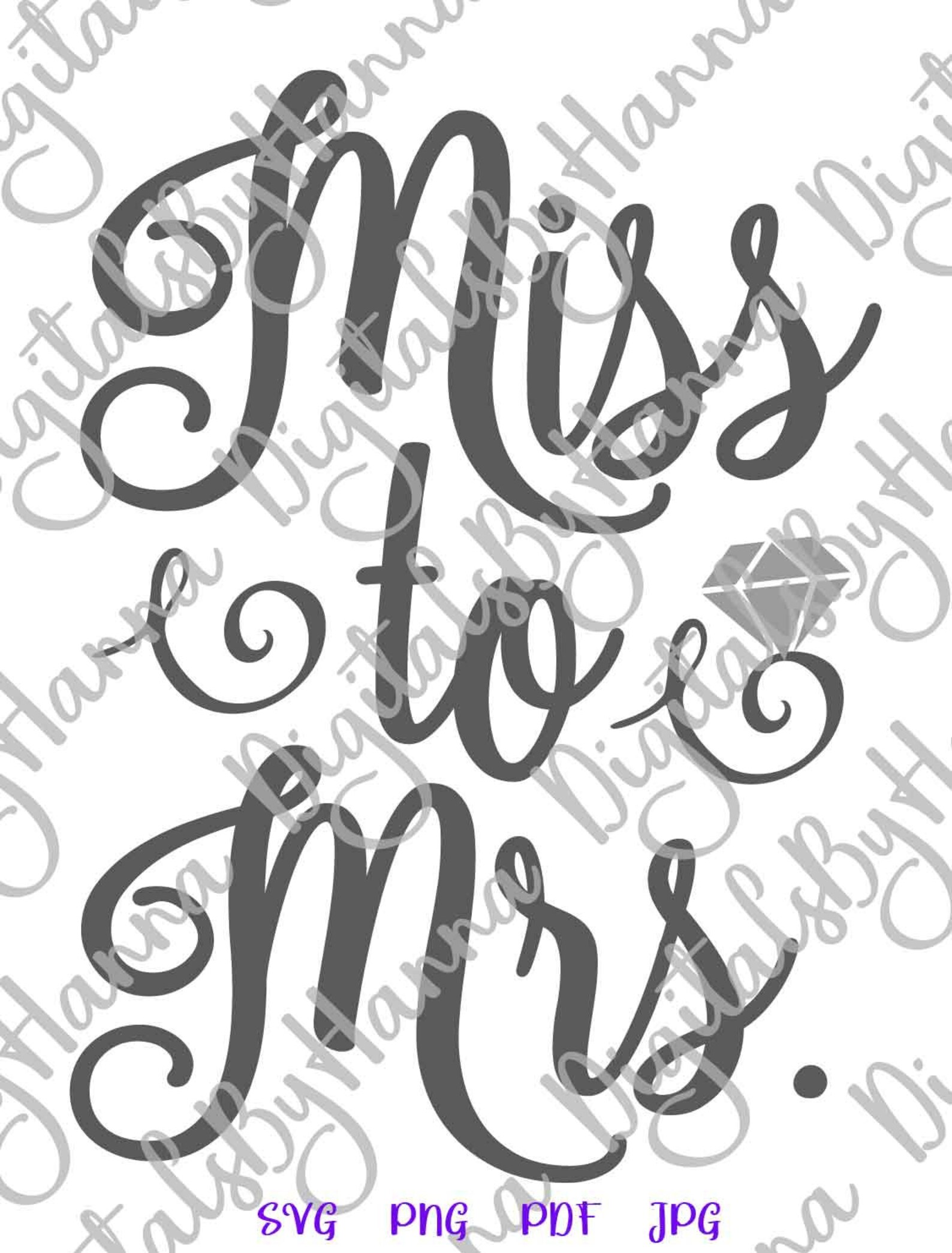 Bachelorette Svg Files For Cricut Sayings Miss Mrs Svg Bride Etsy