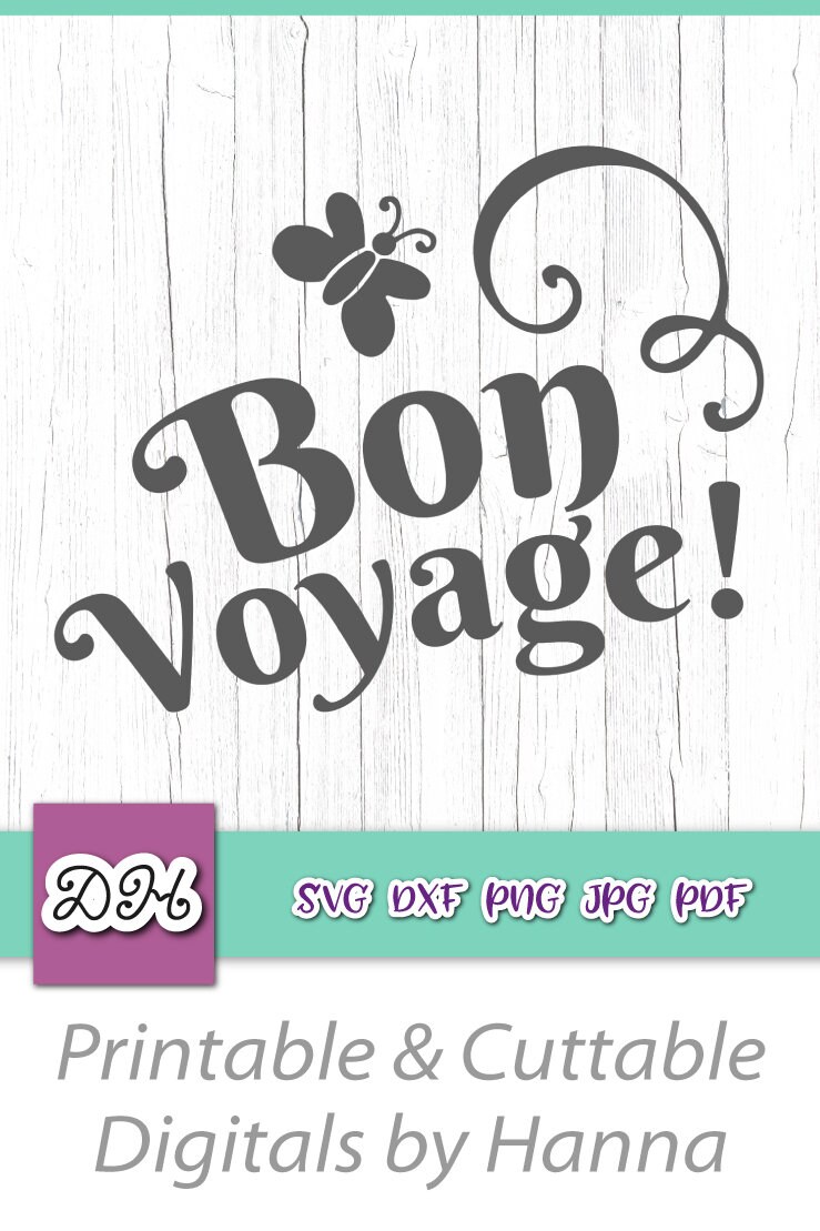 Travel SVG File for Cricut Sayings Bon Voyage SVG Safe Travel - Etsy