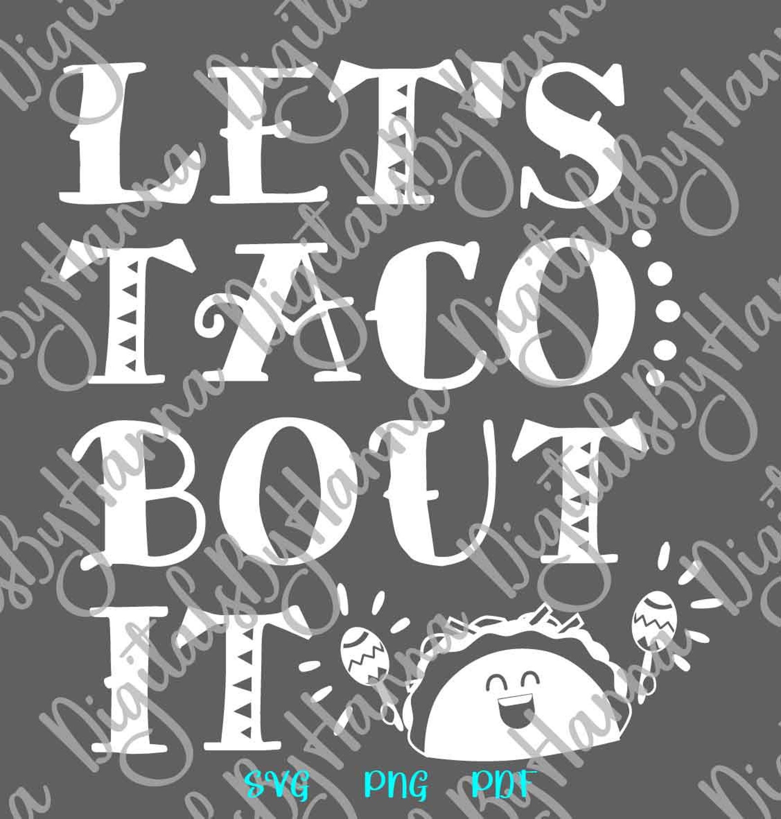 Taco SVG File for Cricut Taco Sticker SVG Funny Quote Saying | Etsy