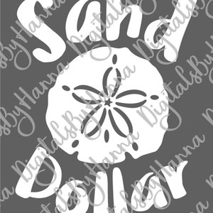 Beach SVG Files for Cricut Sand Dollar Clip Art Sea Clipart Summer ...