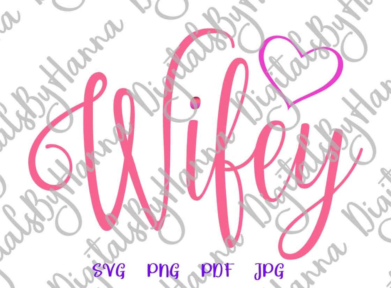 Honeymoon Svg Files For Cricut Hubby Wifey Tee Just Married Etsy