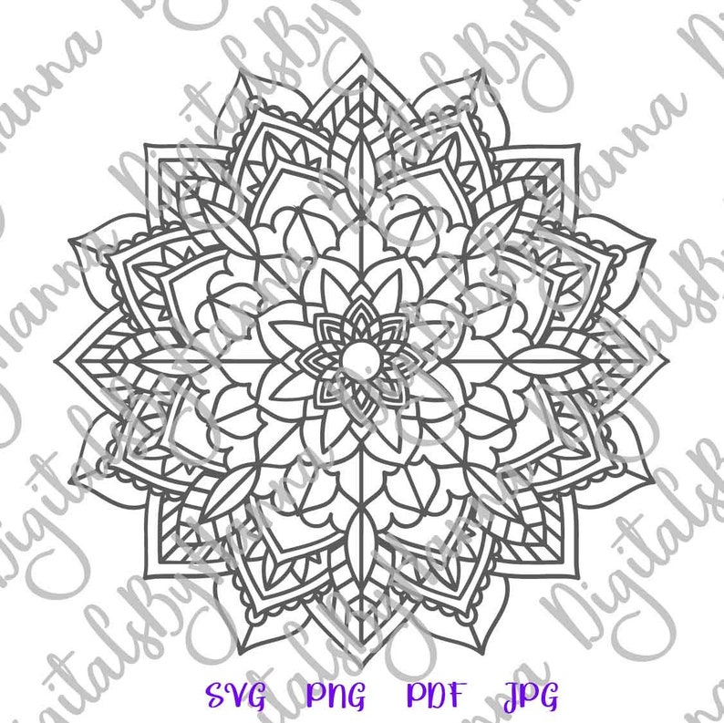 Zentangle SVG Files for Cricut Mandala SVG Pochoir Mandala - Etsy