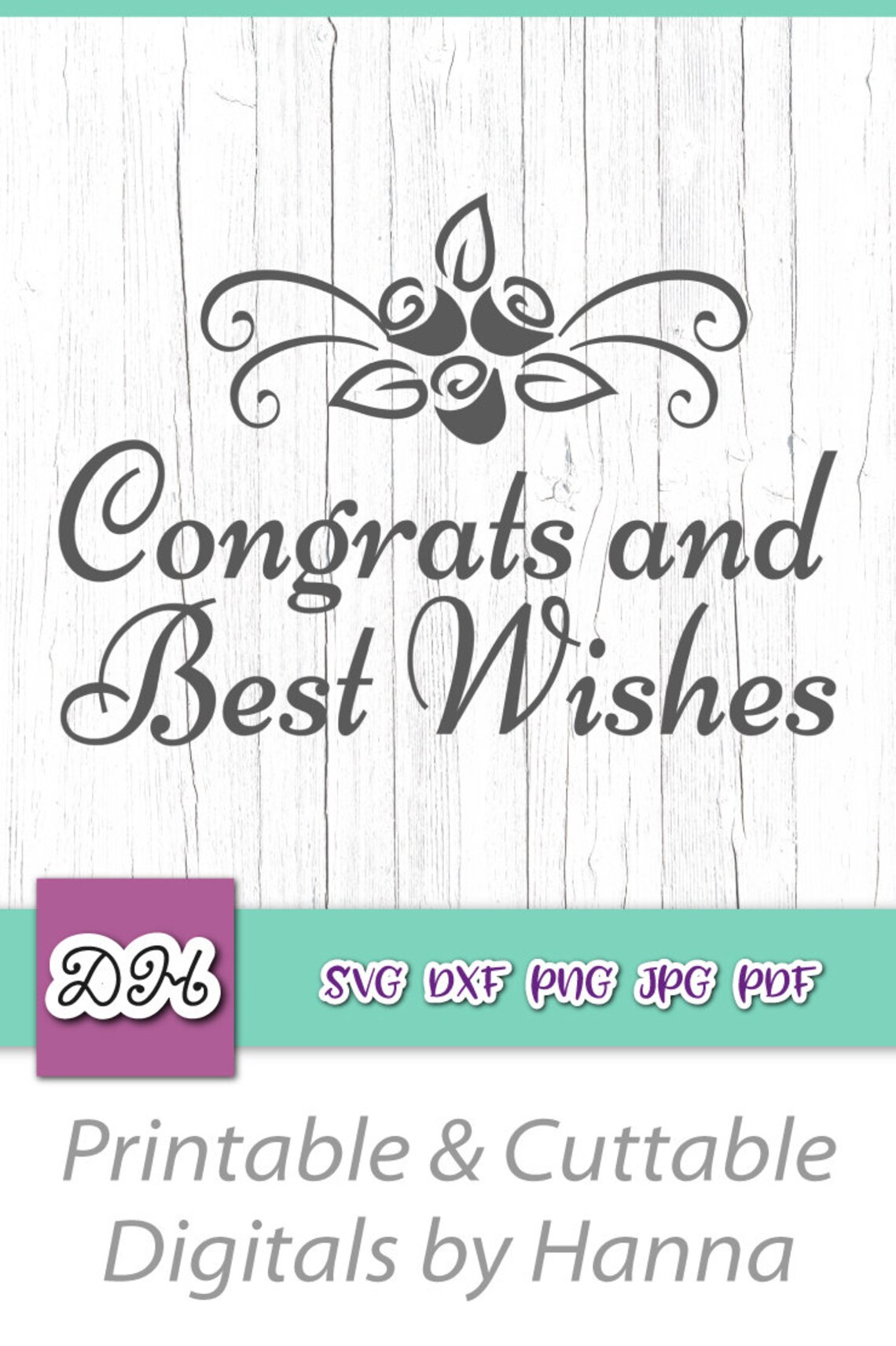Celebrate SVG File for Cricut Saying Congrats and Best Wishes - Etsy