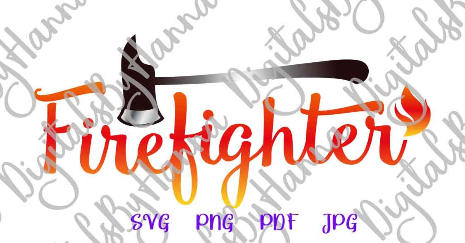 Firefighter SVG Files for Cricut Saying Fire Fighter SVG | Etsy