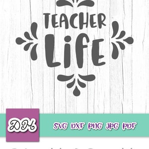 School SVG Files for Cricut Sayings Teacher Life SVG Appreciation ...