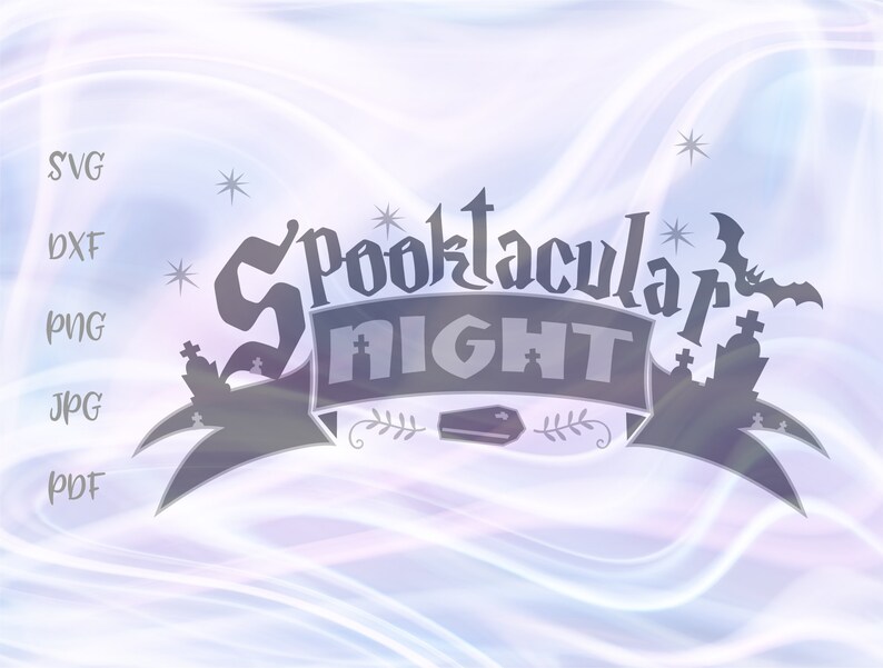 Happy Halloween SVG File for Cricut Saying Spooktacular Night - Etsy