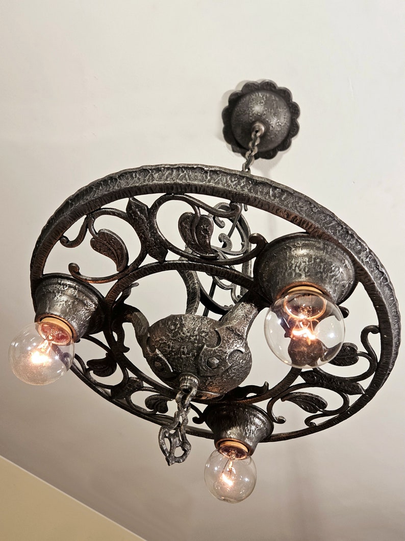 Restored! PAIR of Antique C 1930 Virden or Markel Spanish Revival Light ...