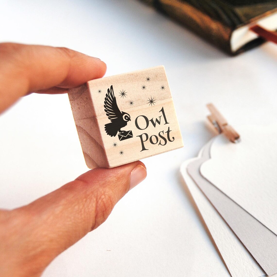 Snail Mail Stamp Owl Owl Post Stamp Snail Mail Rubber Stamp - Etsy