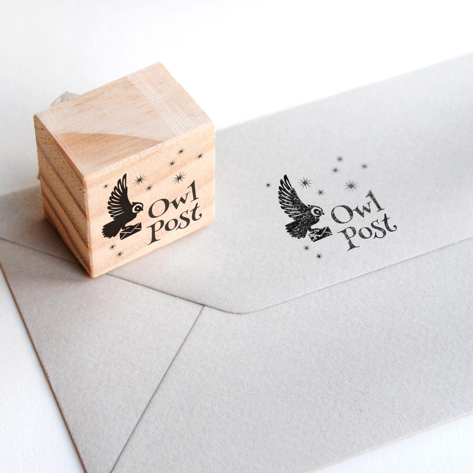 Snail Mail Stamp Owl Owl Post Stamp Snail Mail Rubber Stamp - Etsy