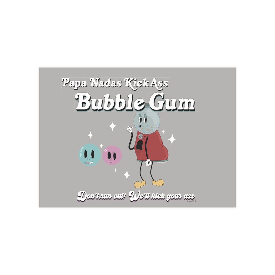 Retro Gumball Machine Cartoon With 80s Movie Pun. Unframed - Etsy