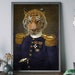Victorian Tiger Portrait – Renaissance Animal Painting, Altered Art ...