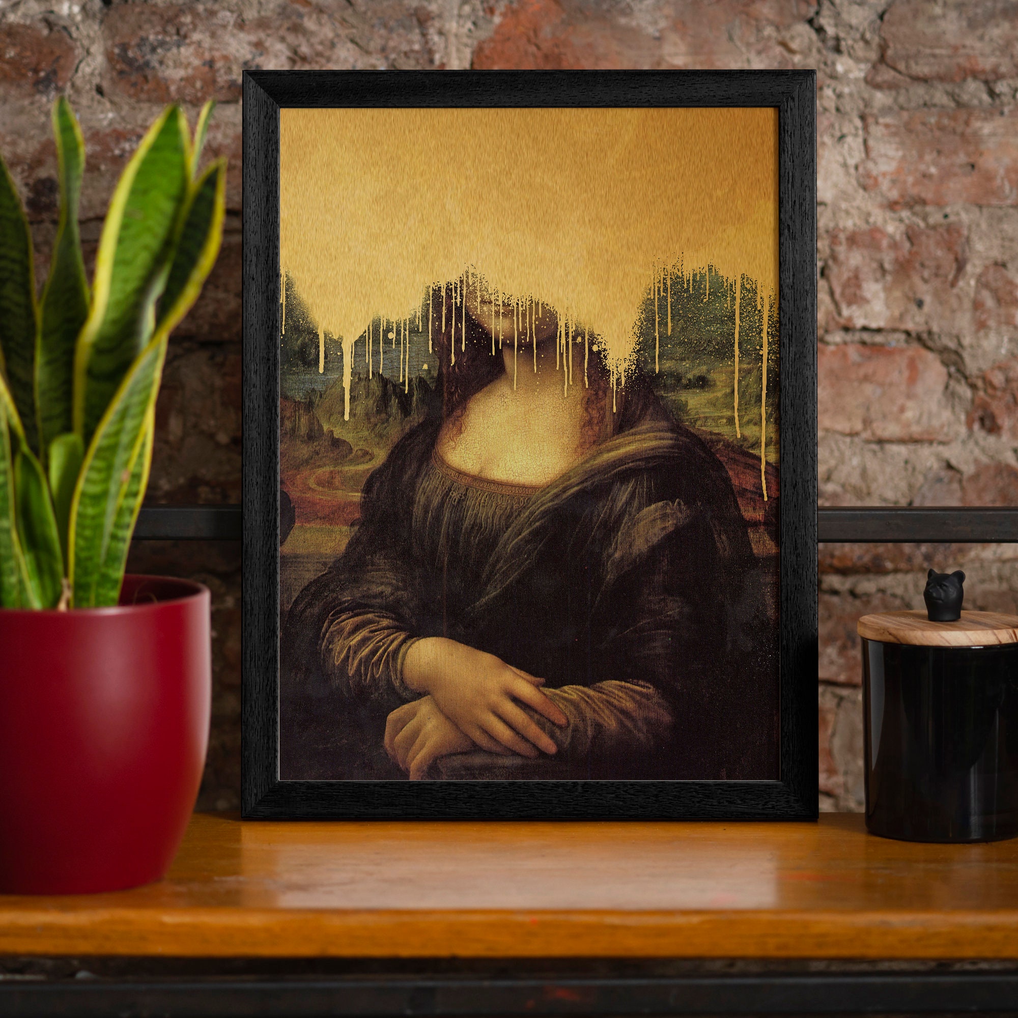 Mona Lisa Reproduction Wall Art Da Vinci Poster Altered Art Etsy