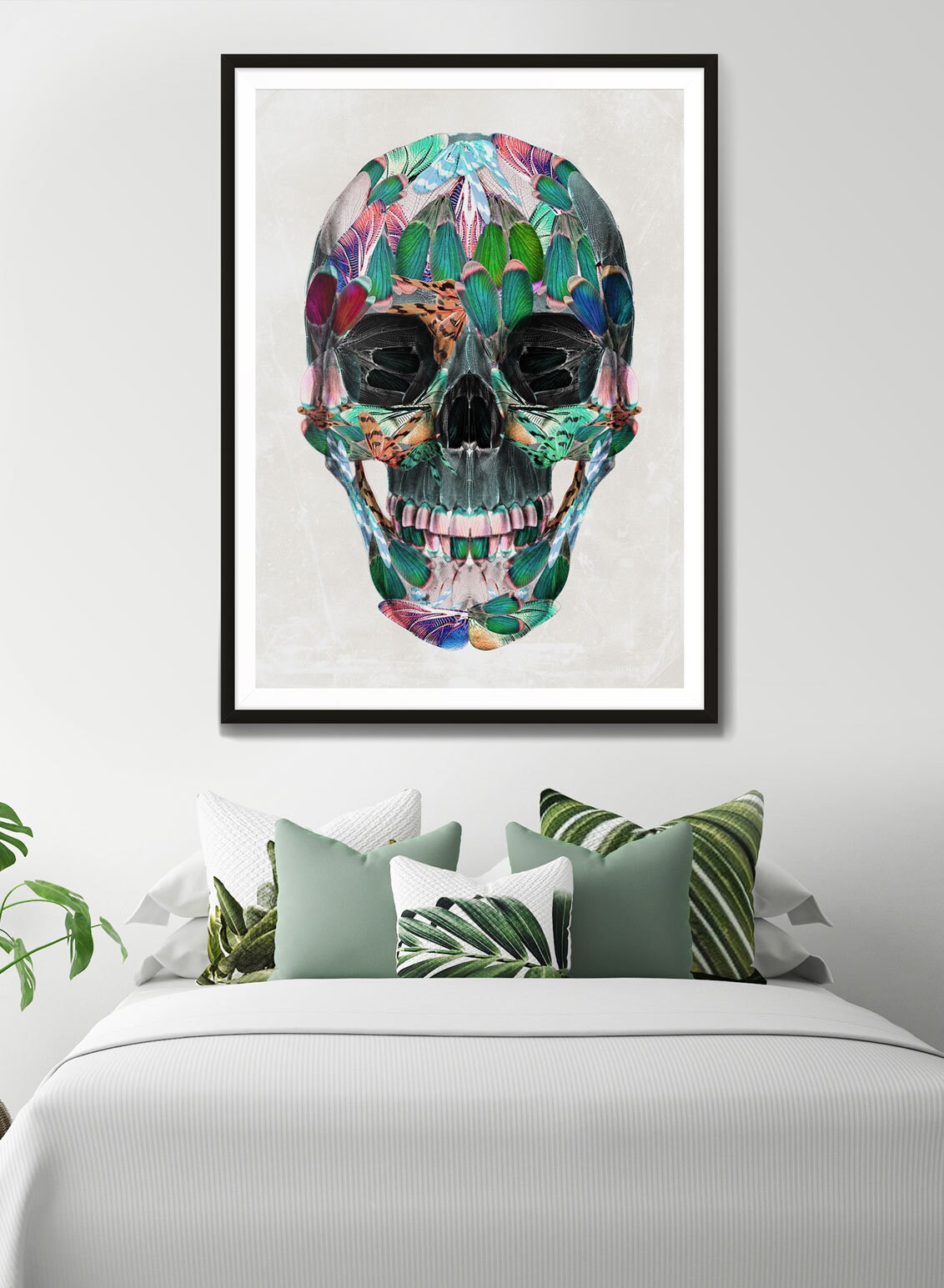 Abstract Skull Print Geometric Pattern Skull Print Geometric - Etsy