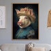 Pig Vintage Portrait Art Print – Renaissance Animal Painting, Altered ...