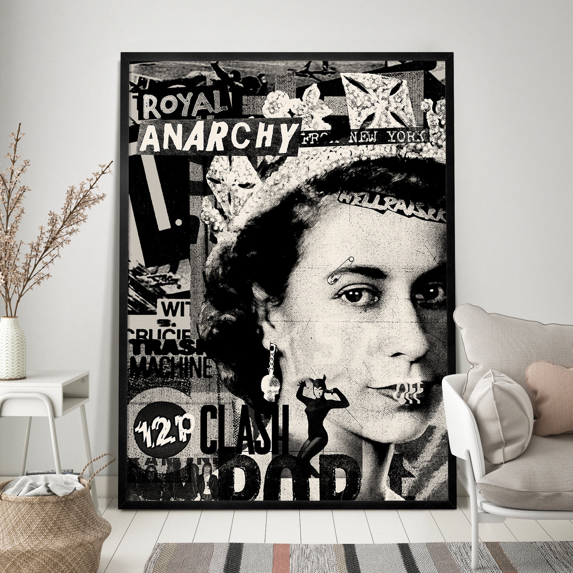 Queen Elizabeth Platinum Jubilee Art Royal Anarchy Print - Etsy UK