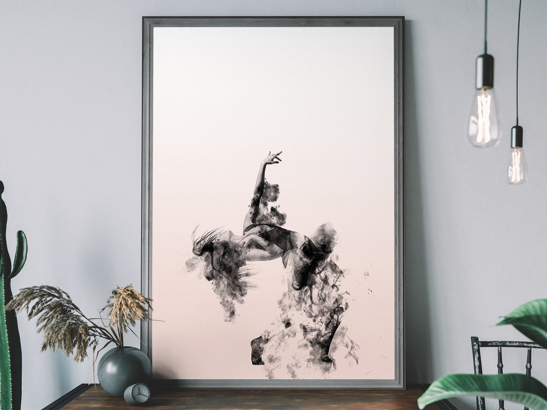 Dancer Art Print – Denmark Pastel Poster, Ballerina Wall Art, Dance ...
