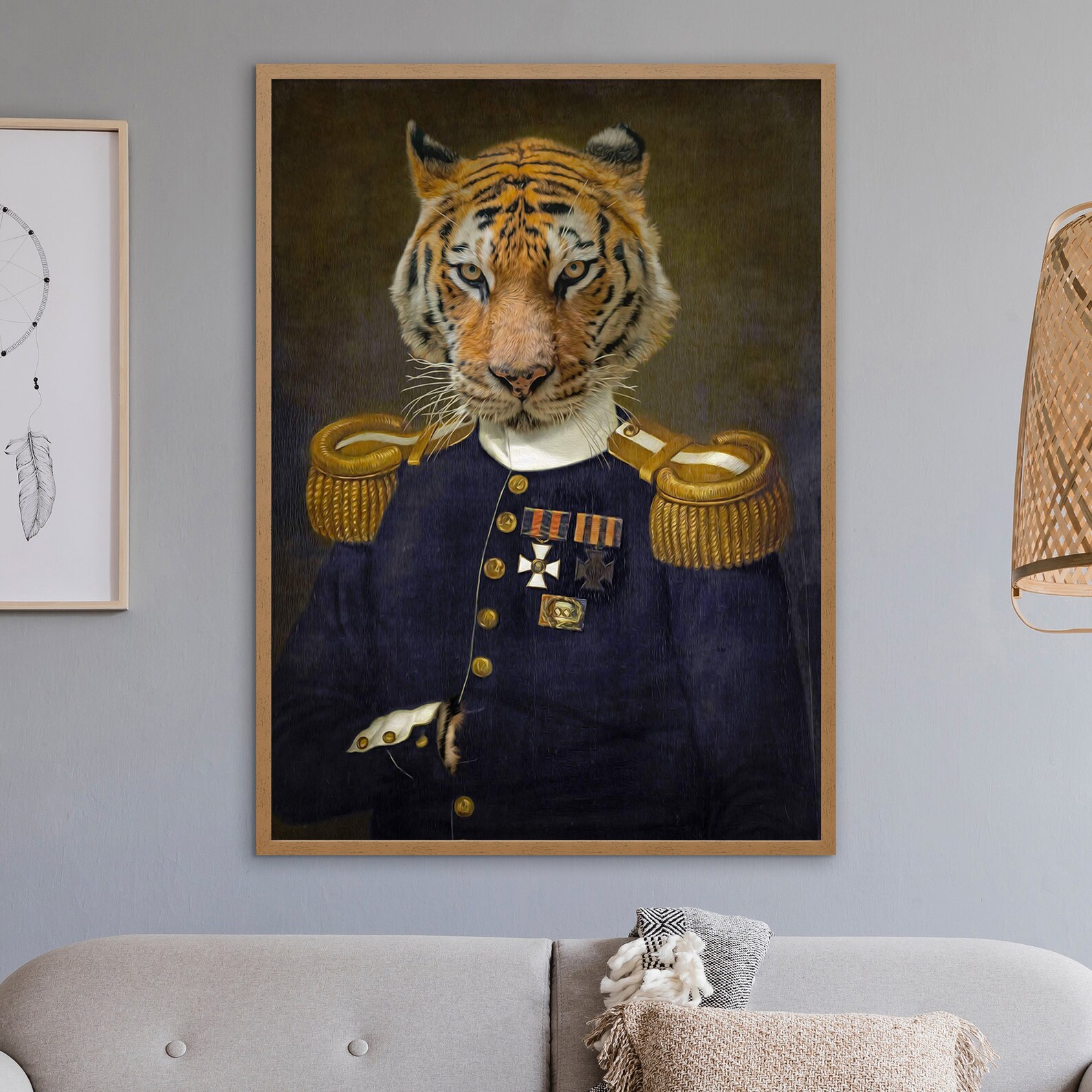 Victorian Tiger Portrait – Renaissance Animal Painting, Altered Art ...