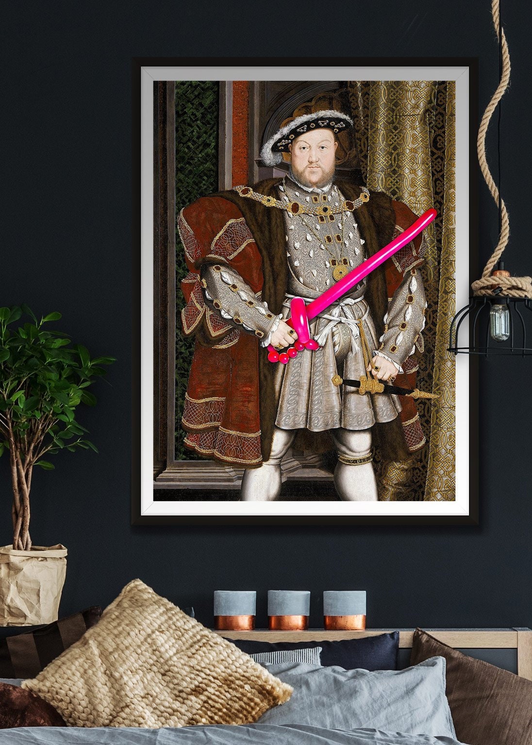 Altered Art King Henry VIII Art Print Vintage Royal Family | Etsy