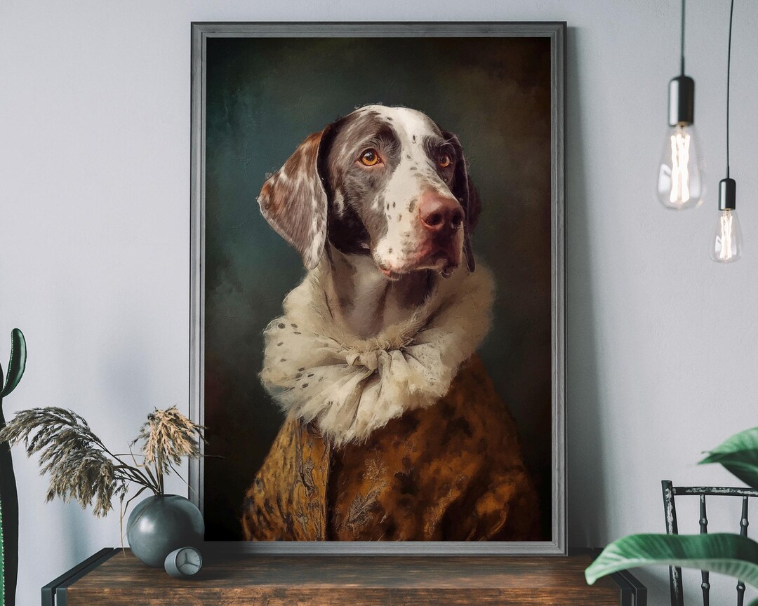 German Shorthaired Pointer Dog Print – Animal Painting, Altered Art ...