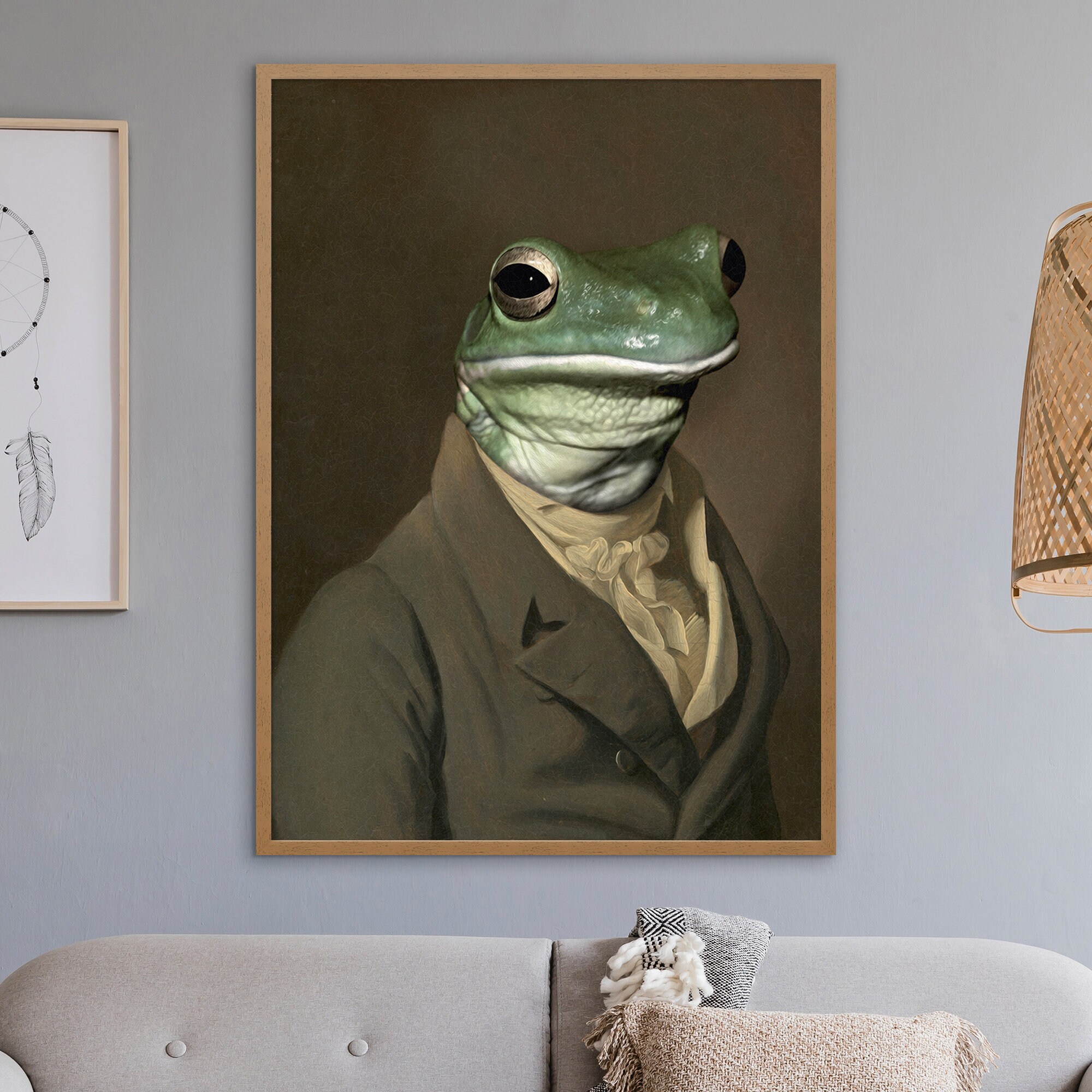 Frog Vintage Portrait Renaissance Animal Painting Altered - Etsy