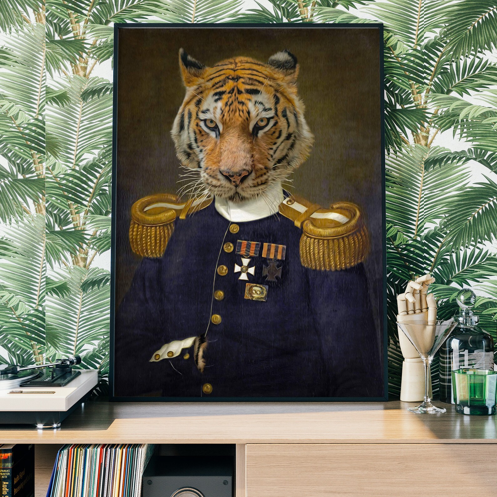 Victorian Tiger Portrait – Renaissance Animal Painting, Altered Art ...