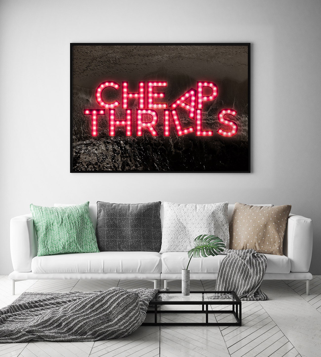 Cheap Thrills Neon Art Print Neon Sign Photography Print | Etsy