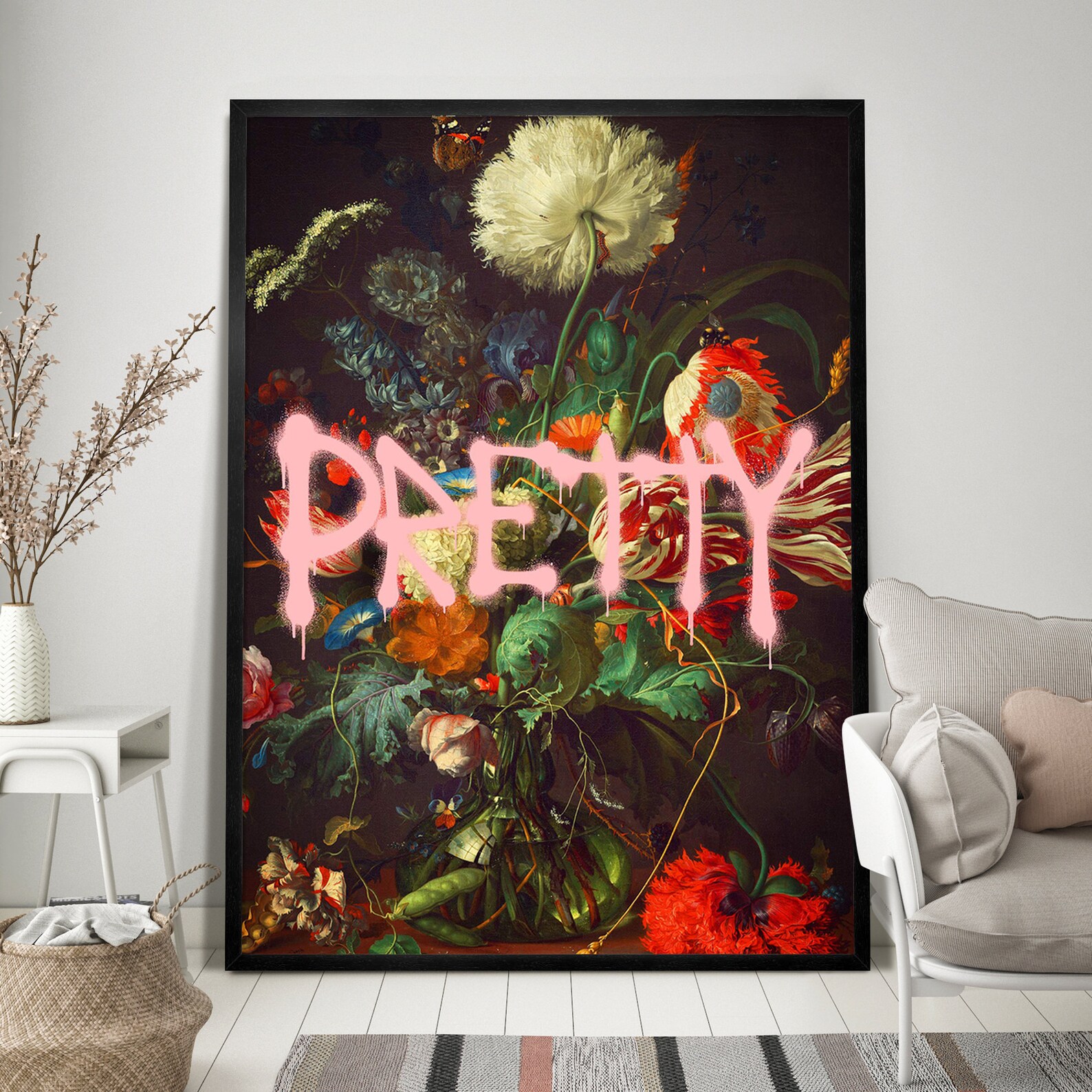 Pretty Art Print Vintage Painting Altered Art Classic Oil - Etsy UK