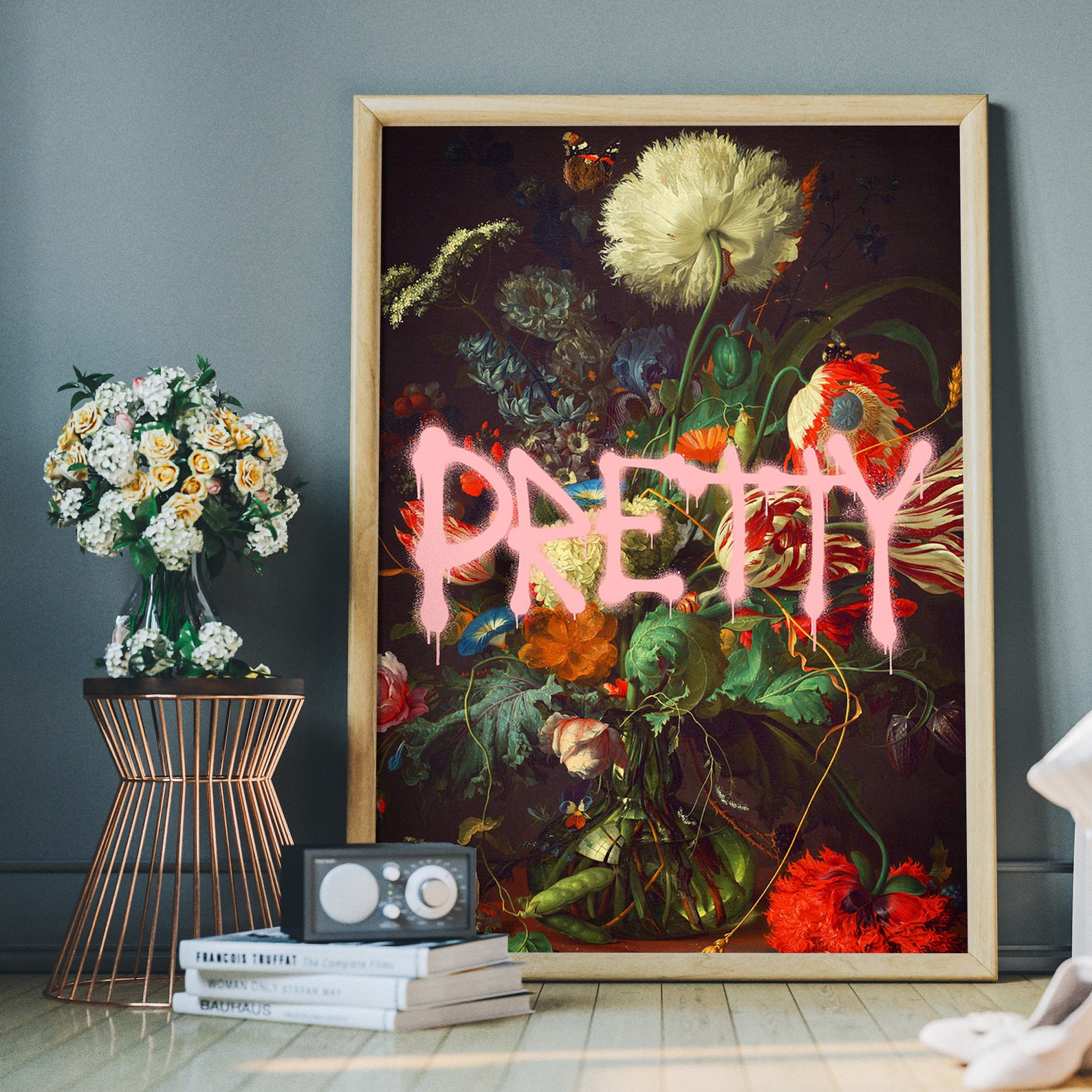 Pretty Art Print Vintage Painting Altered Art Classic Oil - Etsy