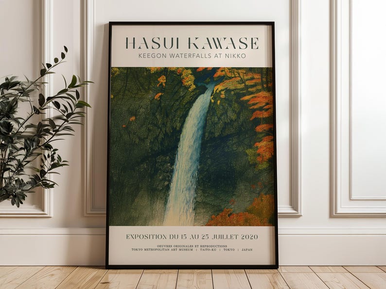 Hasui Kawase Kegon Falls Print — Japanese Woodblock Art - Etsy