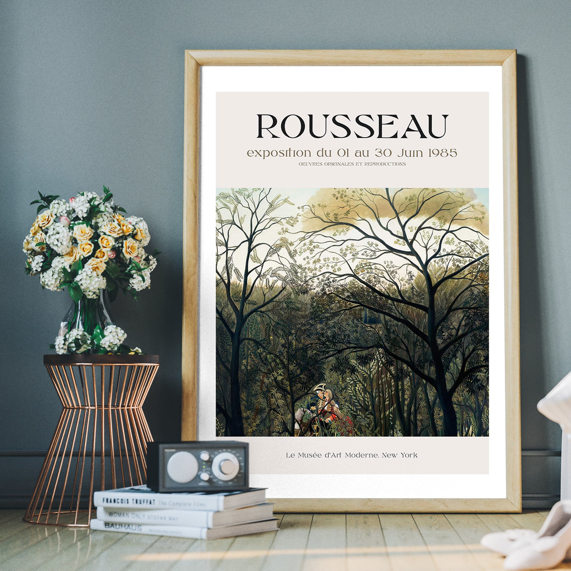 Henri Rousseau Museum Poster, Vintage Exhibition Print, Rendezvous in a ...