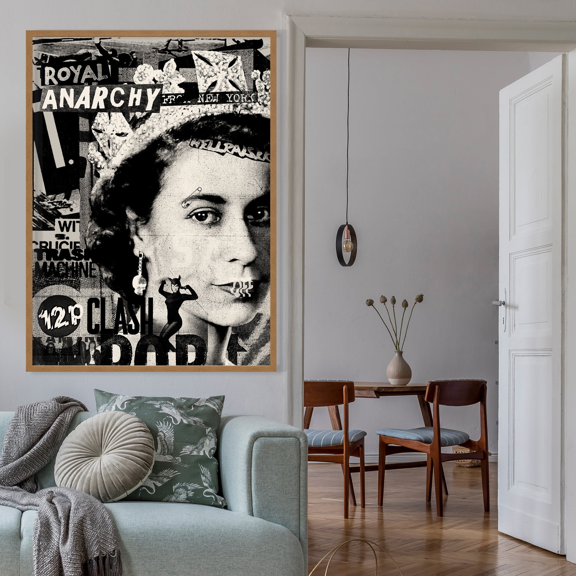 Queen Elizabeth Platinum Jubilee Art Royal Anarchy Print - Etsy UK