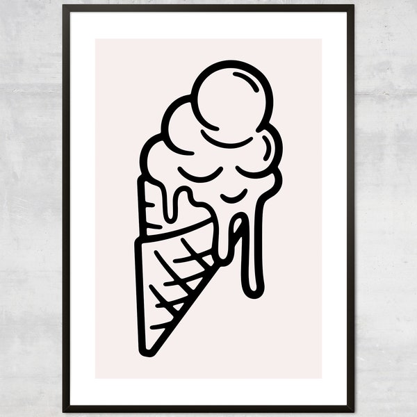 Ice Cream Print - Etsy