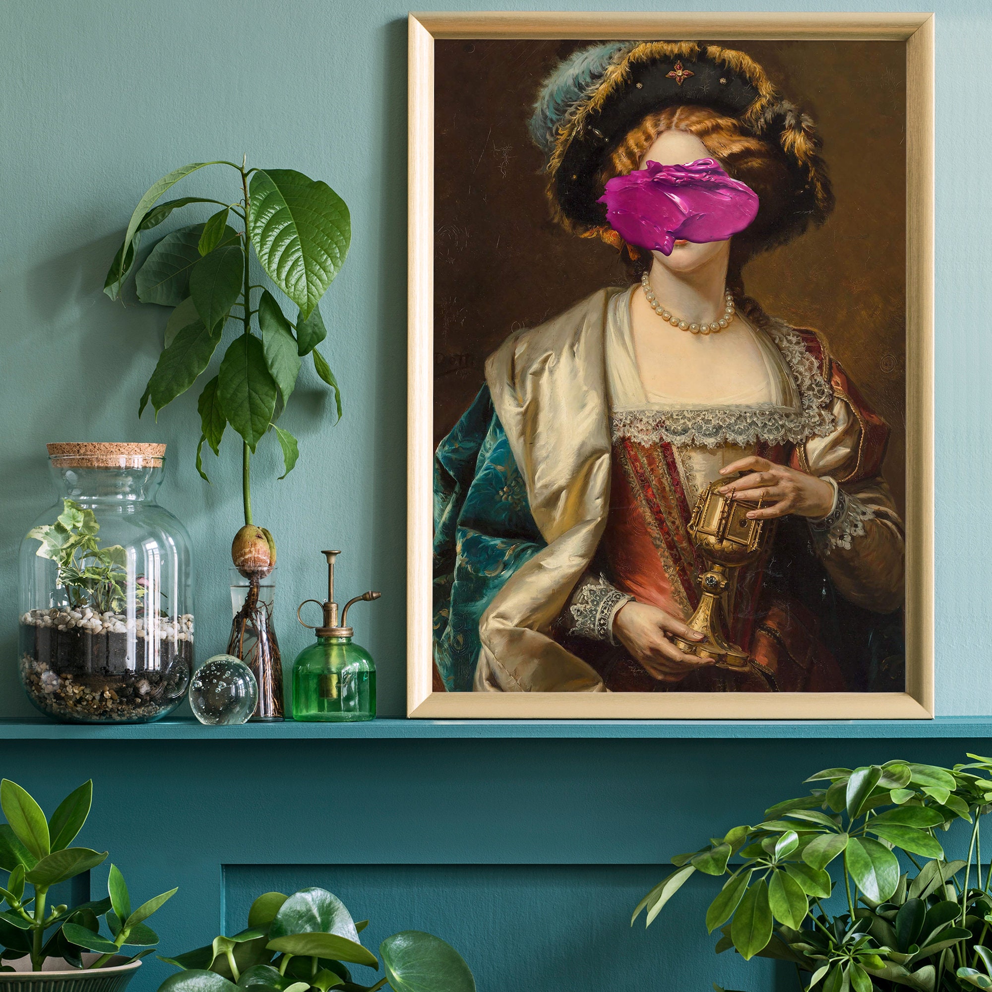 Altered Renaissance Art, Vintage Tudor Painting, Antique Victorian ...