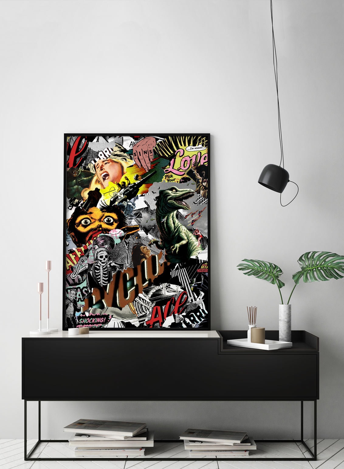 Vintage Comic Art Print Comic Collage Art Retro Aesthetic - Etsy