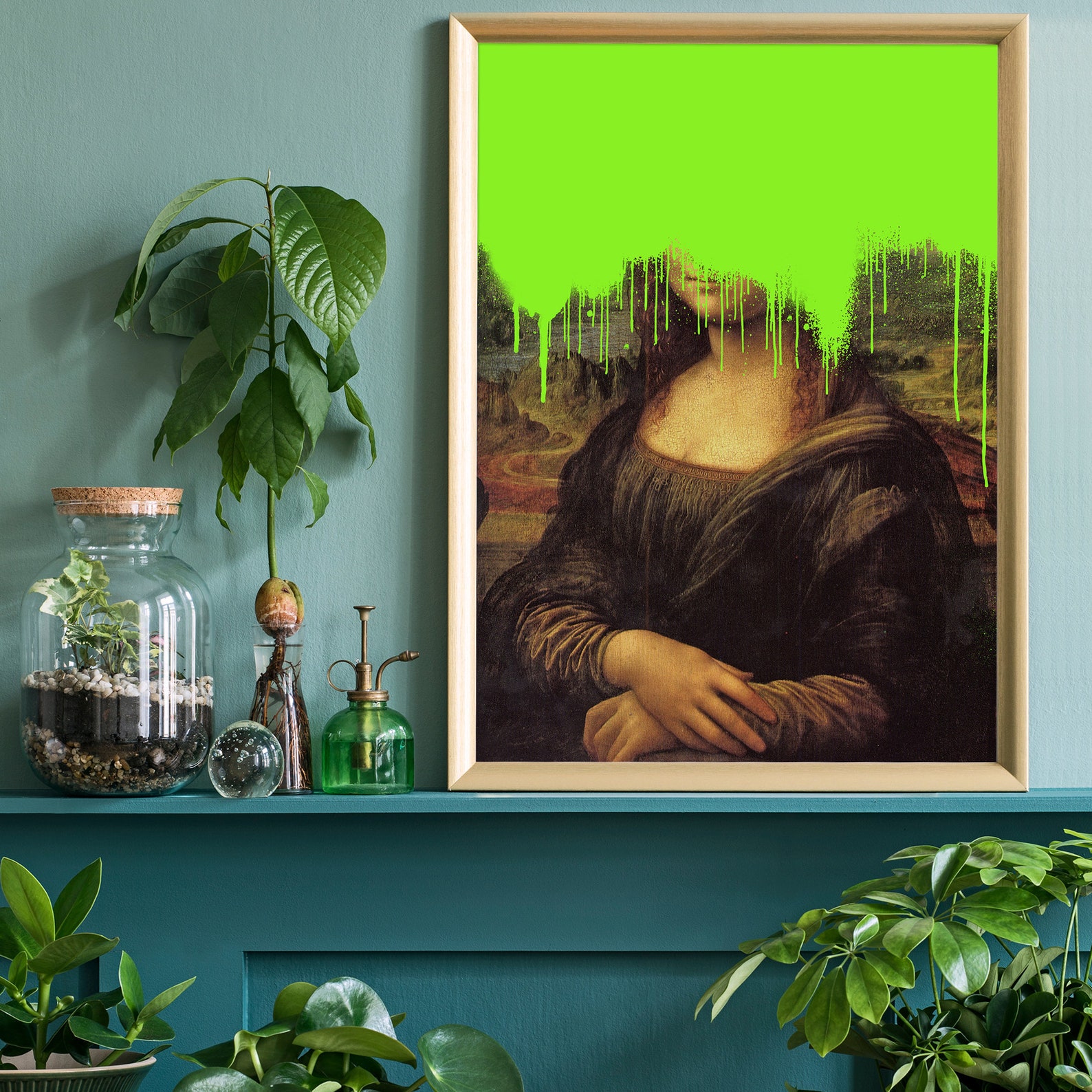 Mona Lisa Street Art Print – Graffiti Art, Urban Art, Banksy Style, Da ...