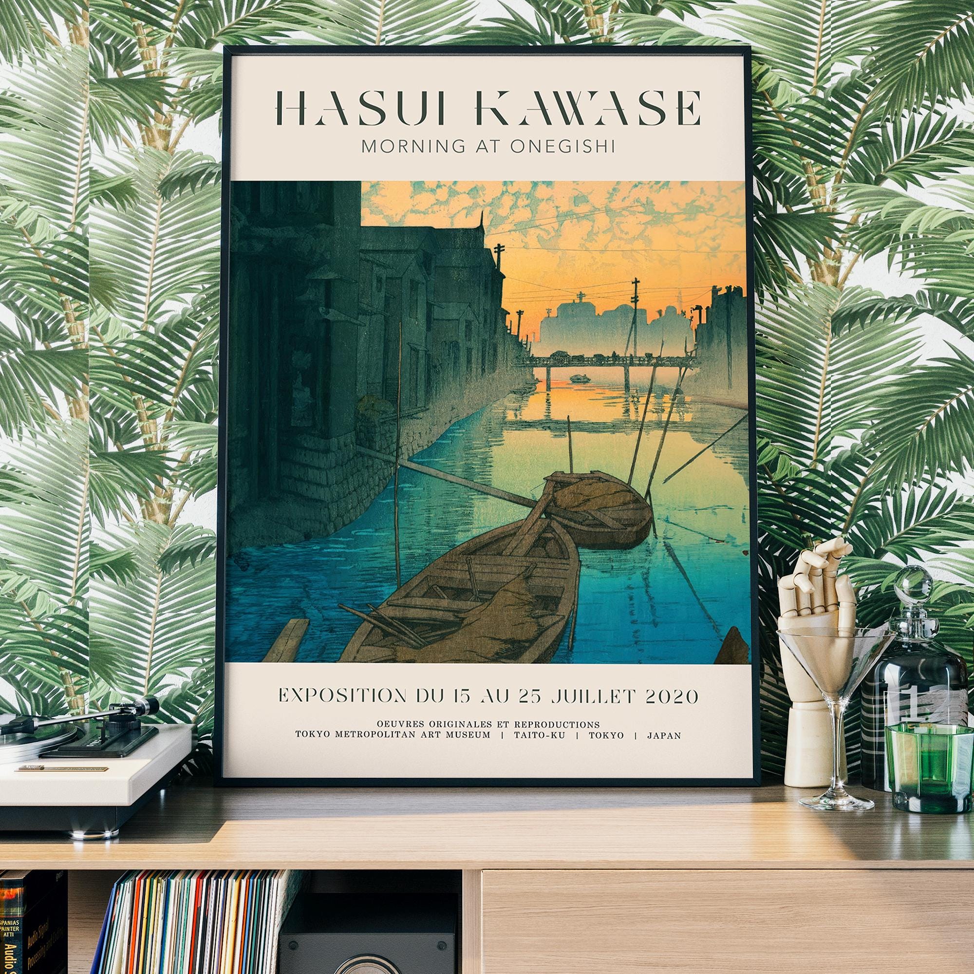 Hasui Kawase Art Print: Morning at Onegishi - Japanese Woodblock ...