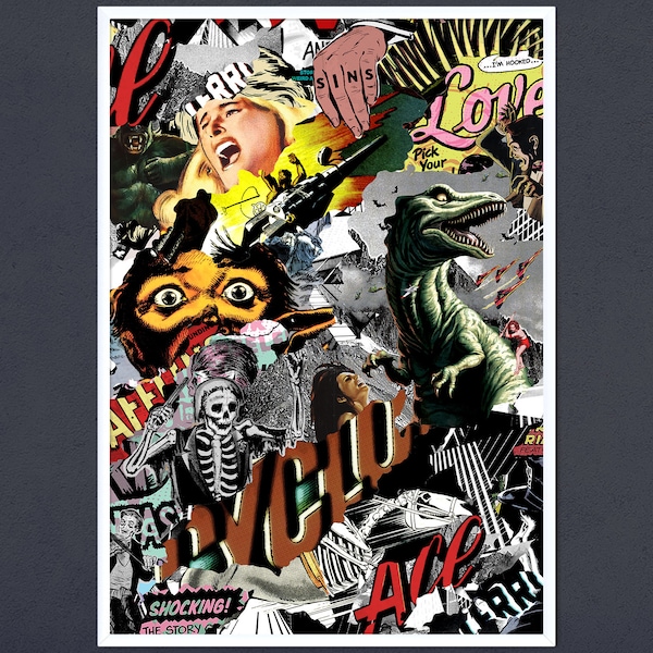 Comic Collage - Etsy