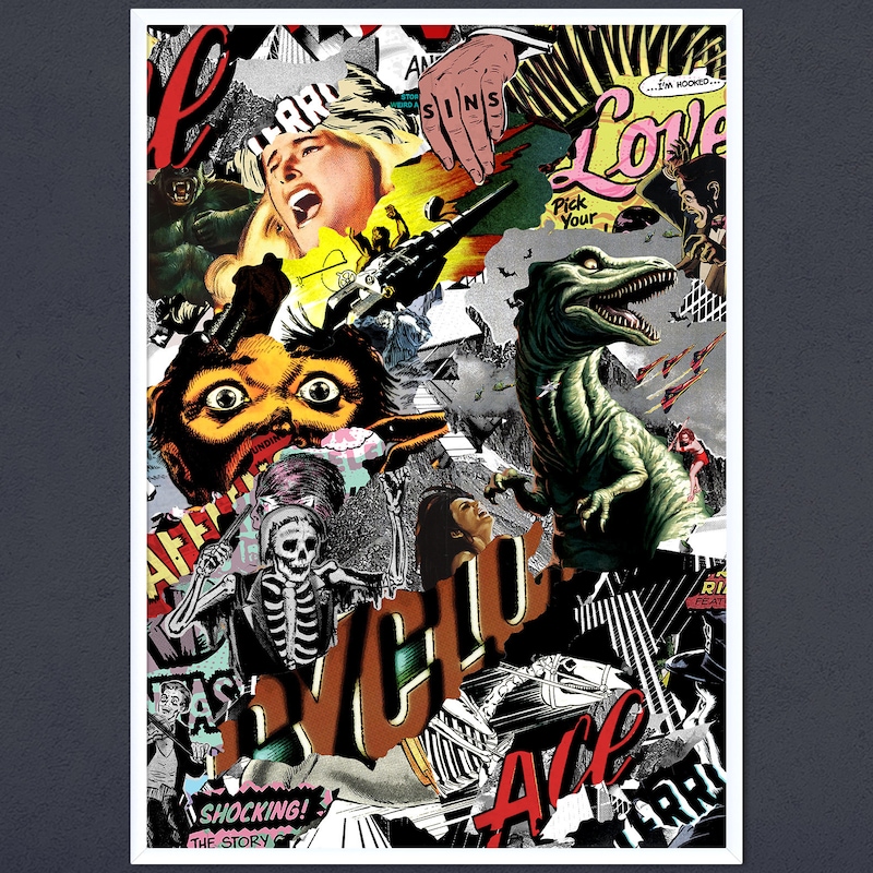 Comic Collage - Etsy